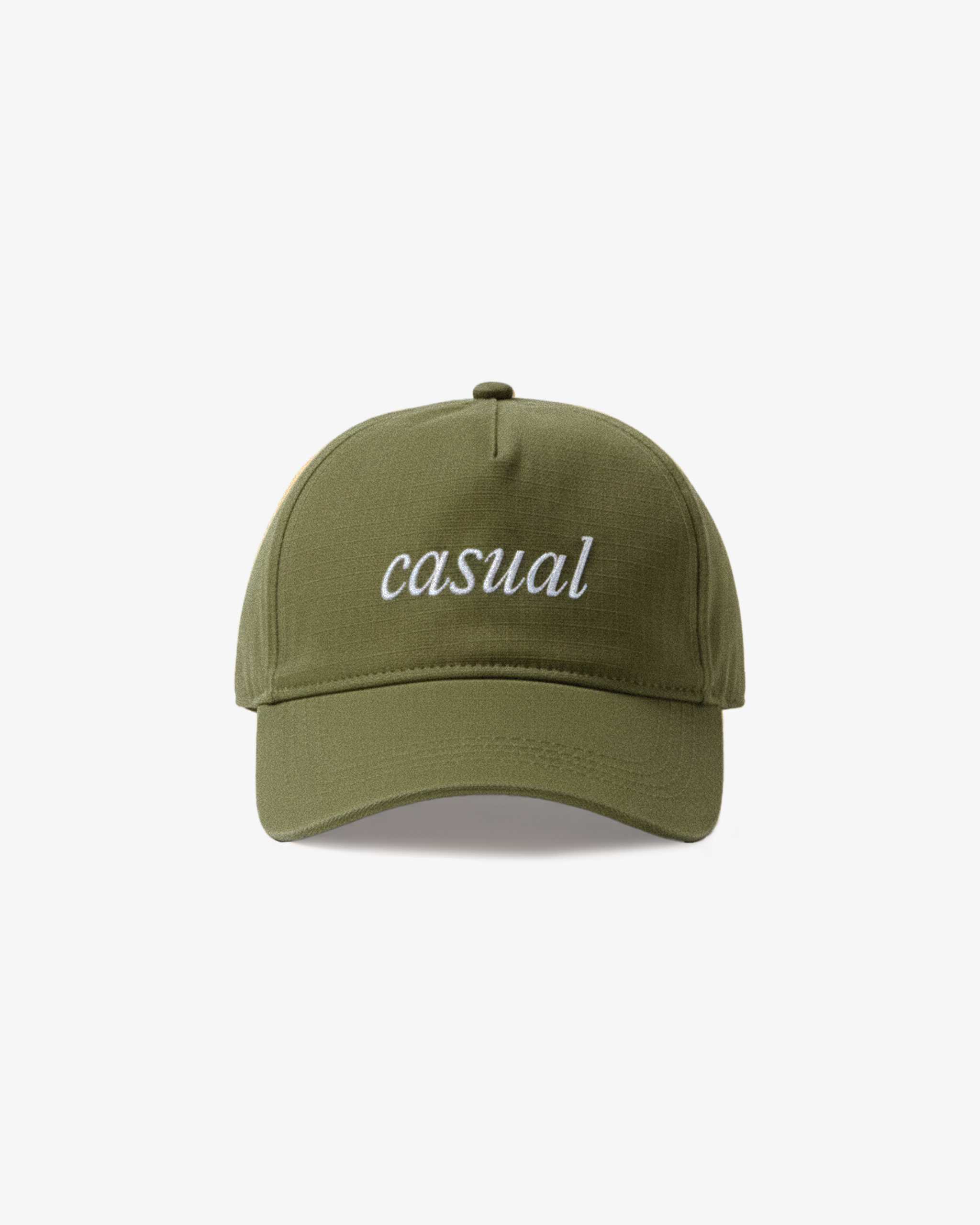 Casual 5 Panel Ripstop Cap Olive — Golf Cap | Casualist